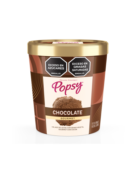 HELADO POPSY CHOCOLATE GOURMET LITRO x 600gr