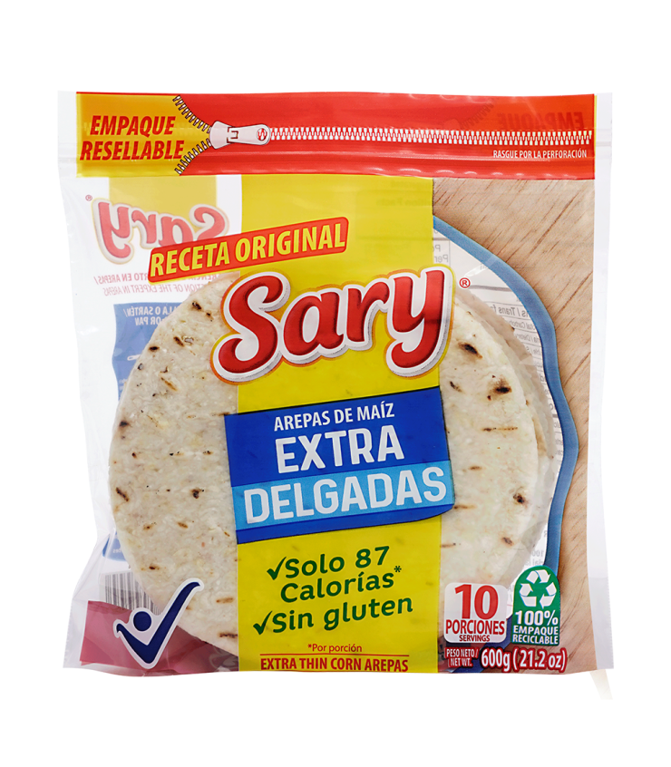 AREPA SARY MAÍZ EXTRADELGADA 600 G MERCADO MADRID