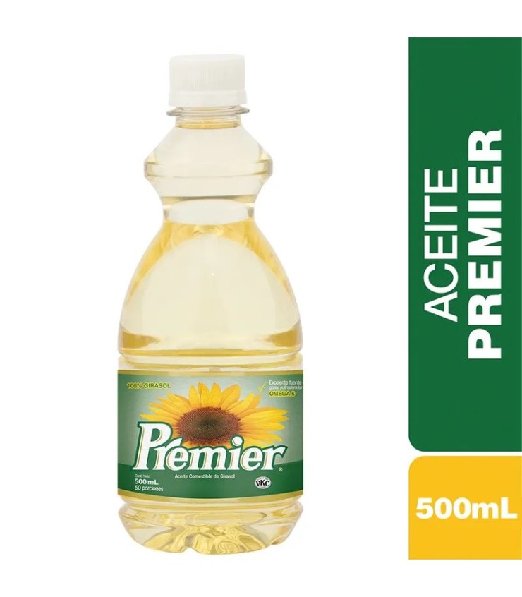 ACEITE DE GIRASOL PREMIER 500 ML MERCADO MADRID